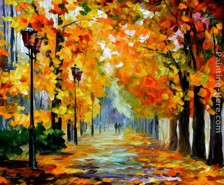 Leonid Afremov SUNNY OCTOBER painting anysize 50% off